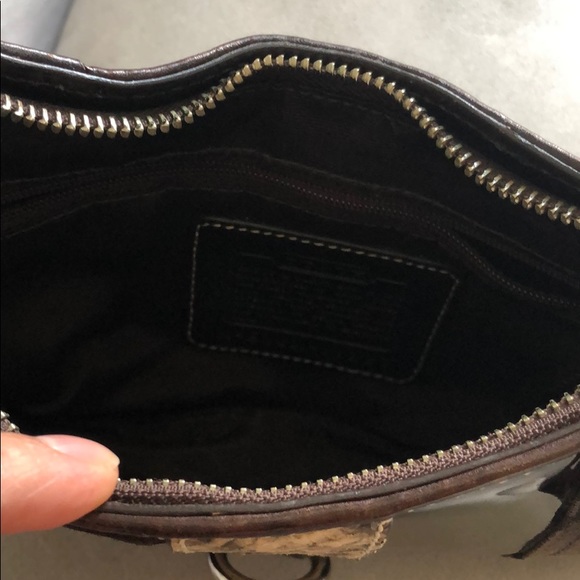 Coach | Bags | Coach Hampton Signature Striped Python Bag | Poshmark